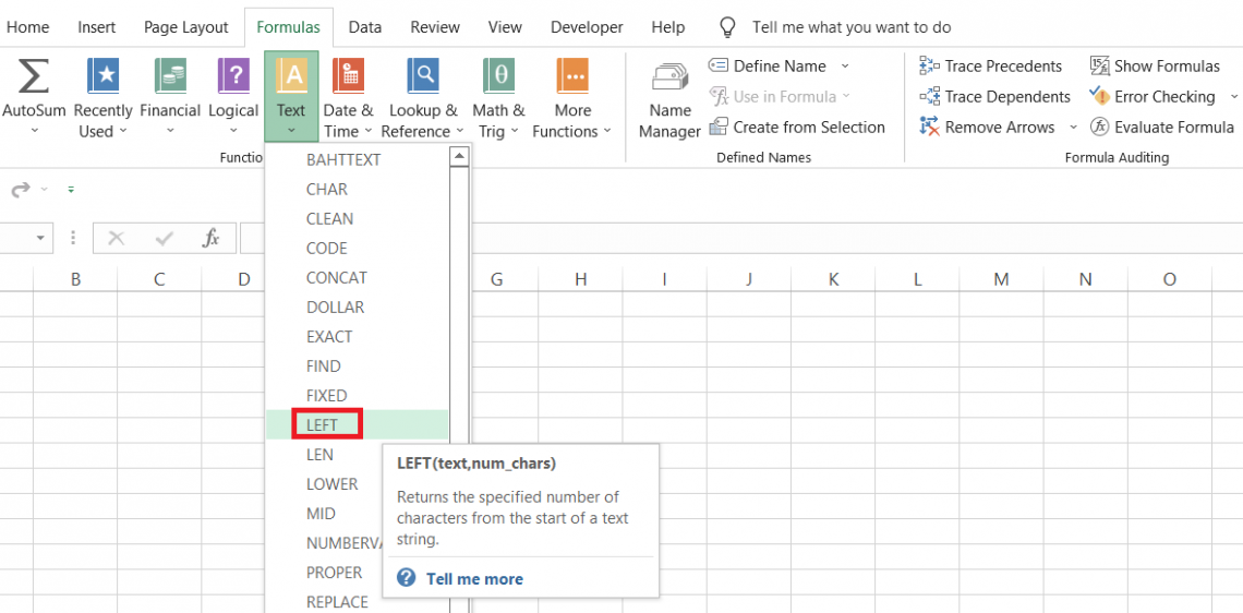 LEFT Function - Formula, Examples, How to Use LEFT Function | Wall ...