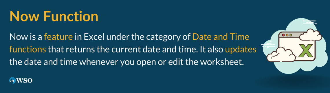 NOW Function - Formula, Examples, How to Use NOW Function | Wall Street ...