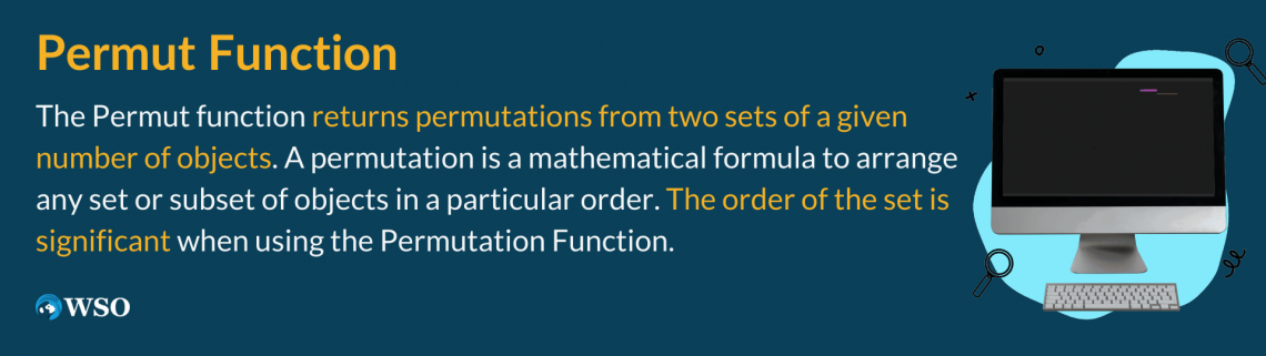 PERMUT Function - Formula, Examples, How to Use PERMUT | Wall Street Oasis PERMUT Function - Formula, Examples, How to Use PERMUT | Wall Street Oasis