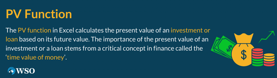 PV Function - Formula, Examples, How to Use PV in Excel | Wall Street Oasis