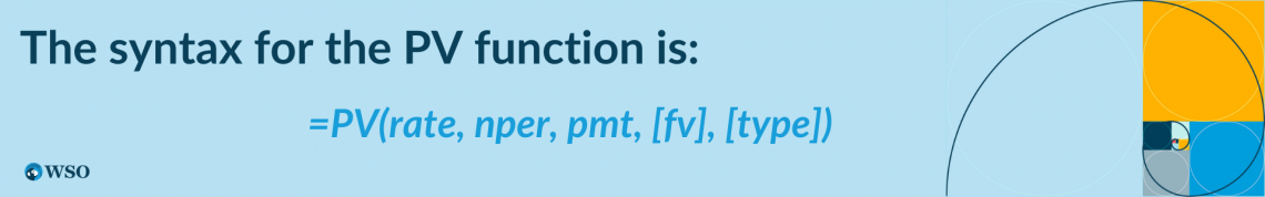 PV Function - Formula, Examples, How to Use PV in Excel | Wall Street Oasis