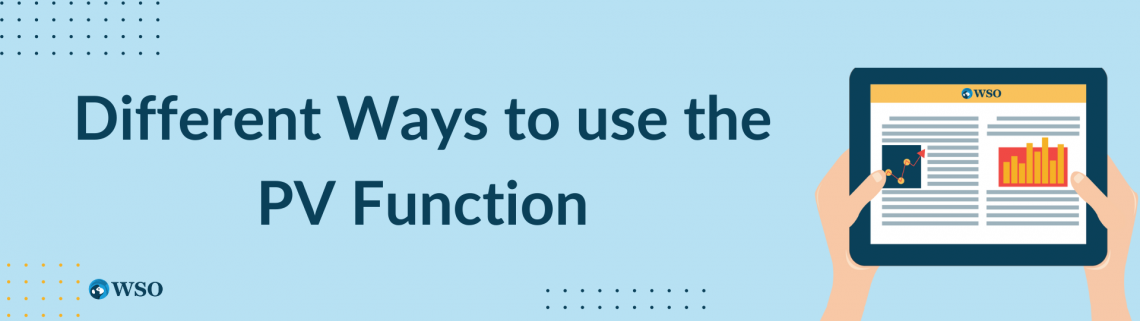 Pv Function Formula Examples How To Use Pv In Excel Wall Street Oasis