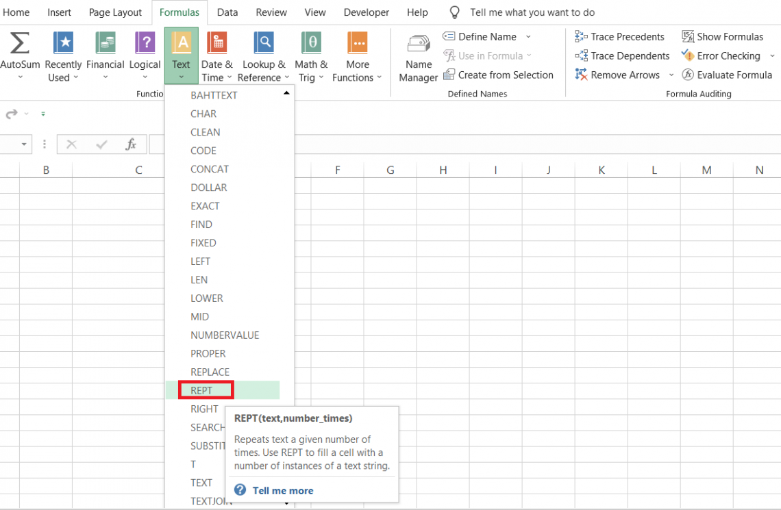 Rept Function Formula Examples How To Use Rept In Excel Wall