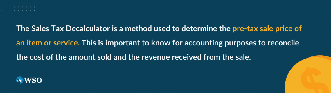 Sales Tax Decalculator - Formula to get Pre-Tax Price from Total Price ...