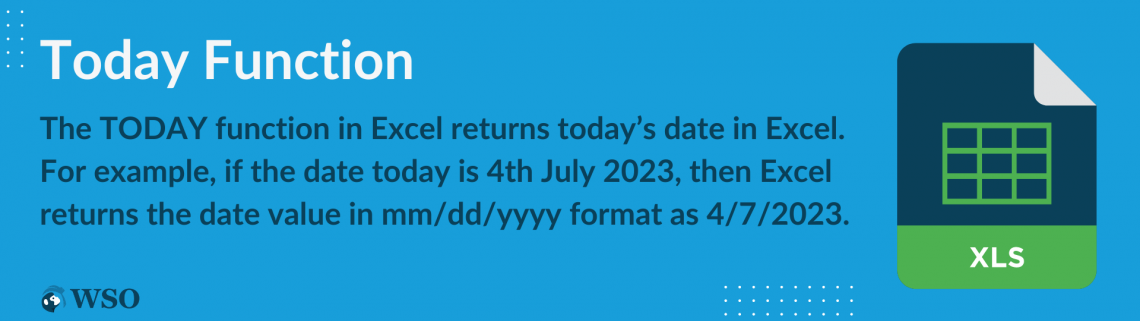 TODAY Function - Formula, Example, How to Insert Today's Date | Wall ...