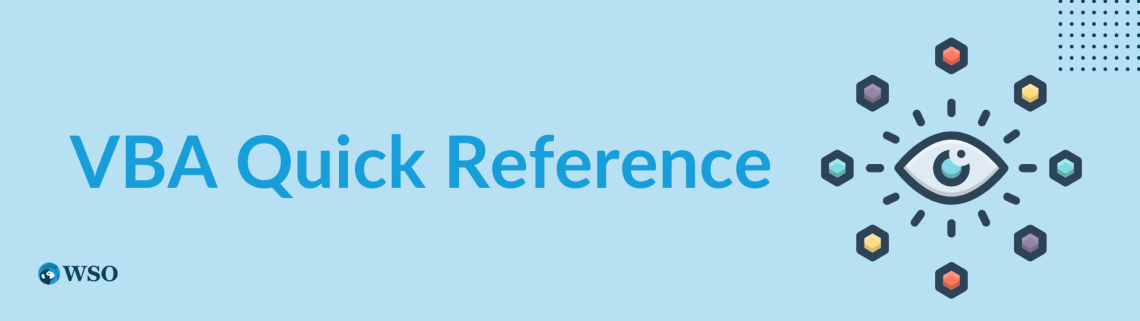 VBA Quick Reference Guide - Learn VBA Functions, Shortcuts | Wall ...