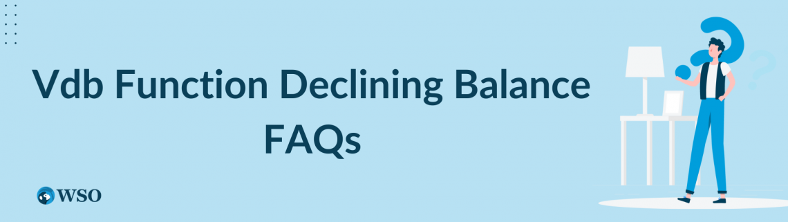 Vdb Function Formula Examples Declining Balance In Excel Wall