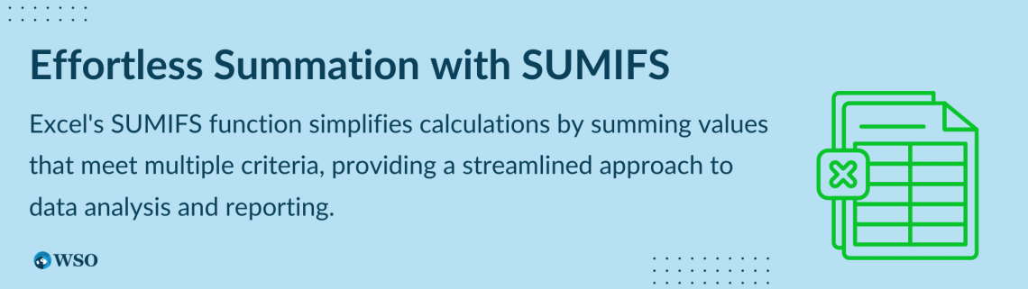 SUMIFS Function in Excel - Formula, Examples, How to Use SUMIFS | Wall ...
