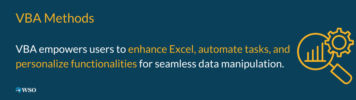 VBA Methods - Definition and Example of Most Important Methods | Wall ...