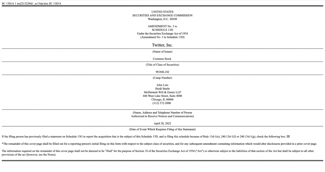 Schedule 13D Filing - Overview, Requirements, Shareholders >5% | Wall ...